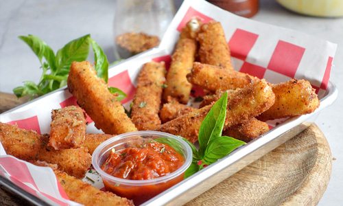 Easy Mozzarella Sticks Recipe | Laura in the Kitchen - Internet Cooking ...
